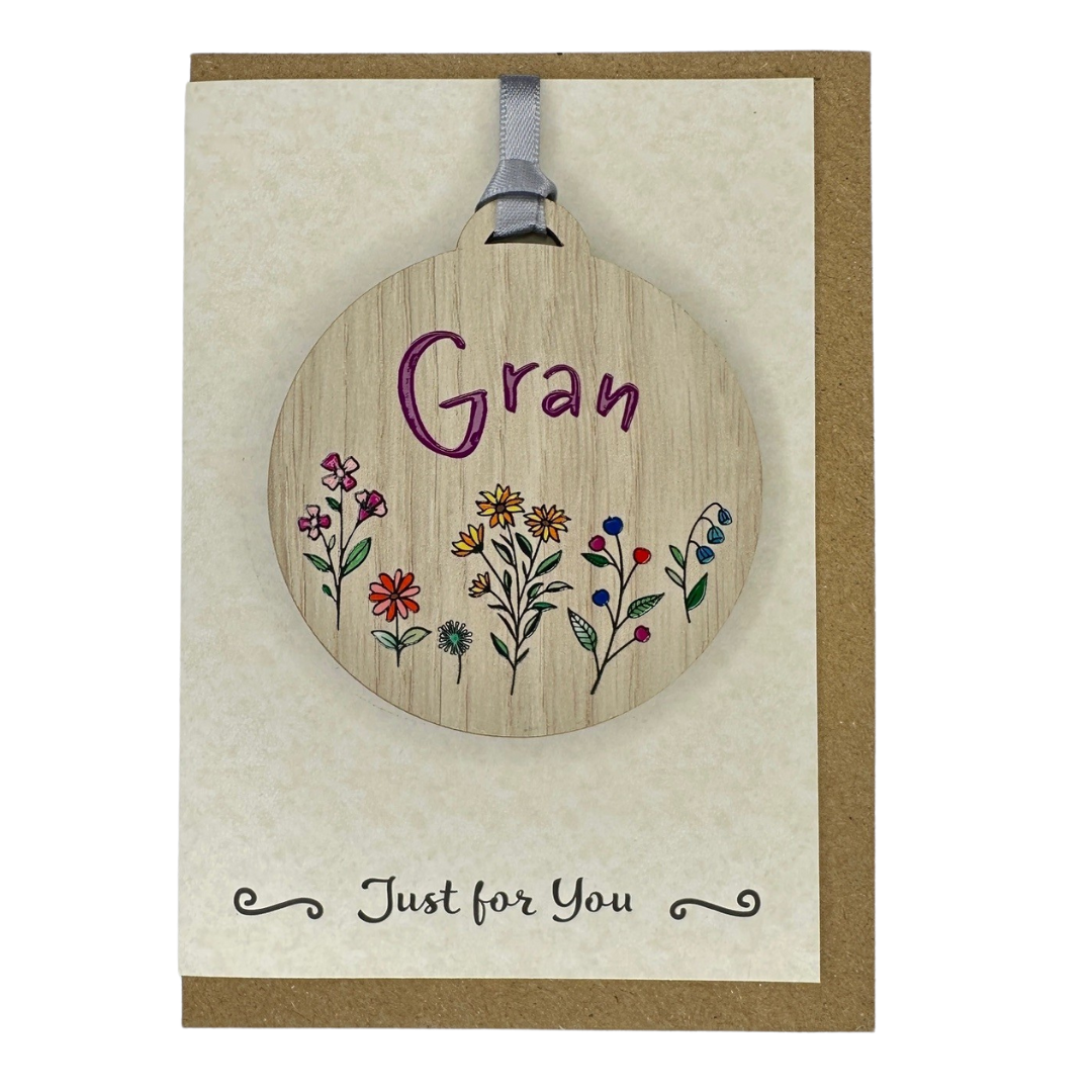 LT Creations - Gran Flowers Card with Gift – Little Thistle Gift Shop
