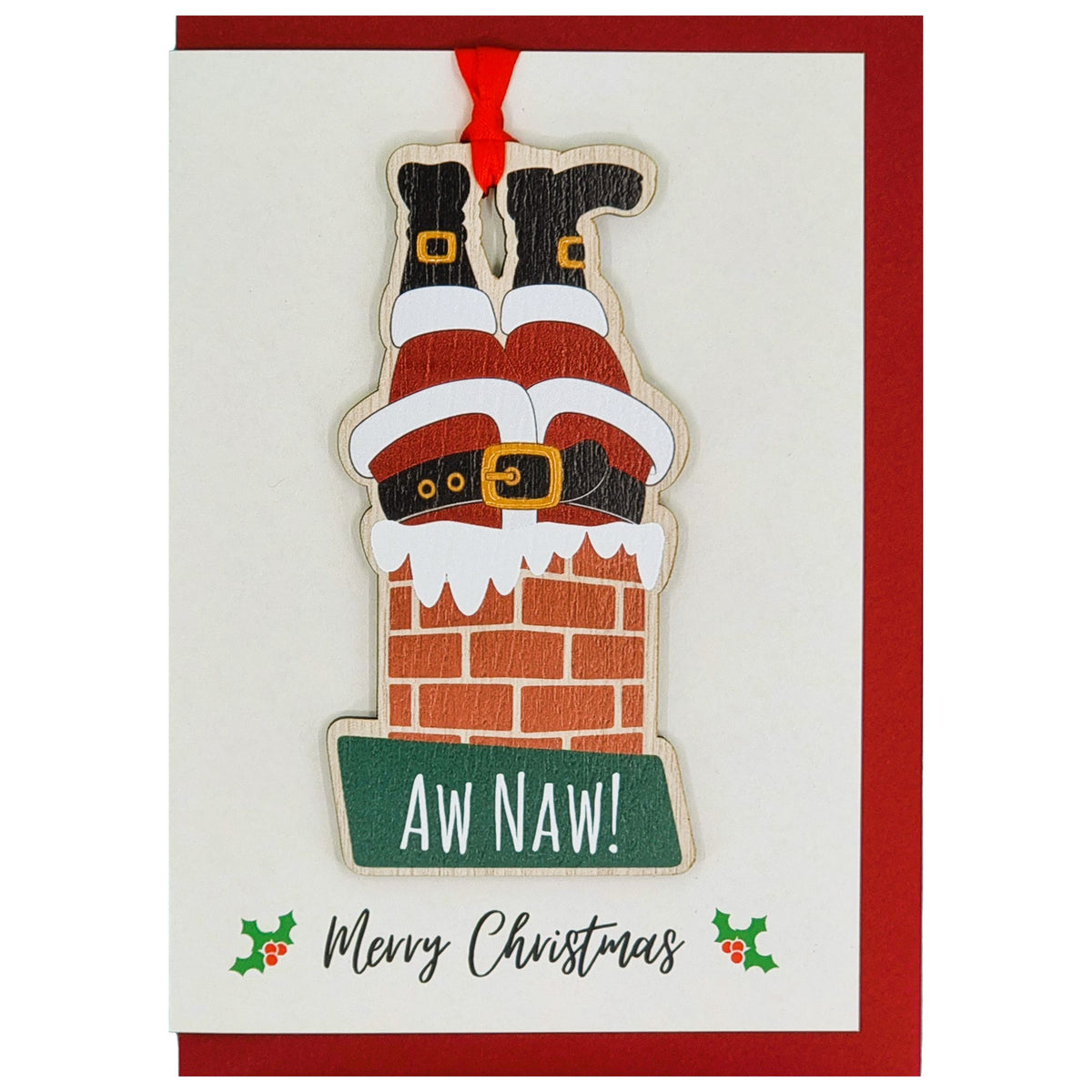 LT Creations - Santa Chimney Card with Gift – Little Thistle Gift Shop