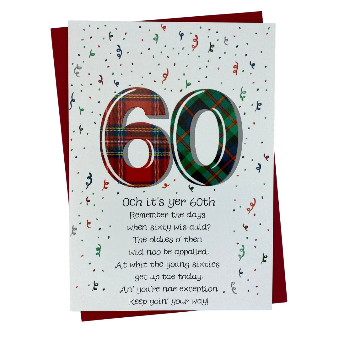 Embroidered Originals 60 Special Age Birthday Card New | Little Thistle ...