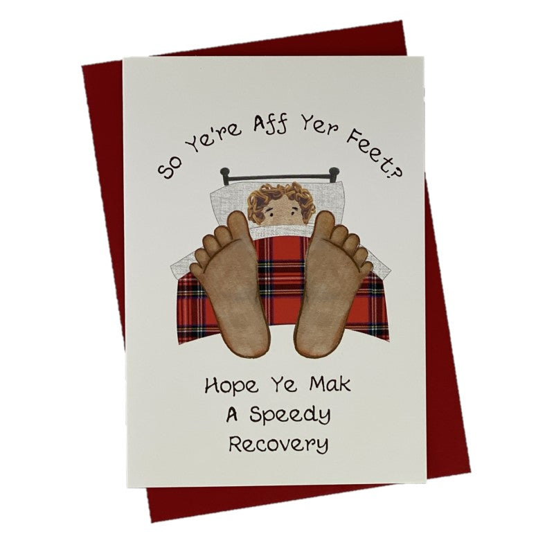 Embroidered Originals Aff Yer Feet Card New | Little Thistle – Little ...