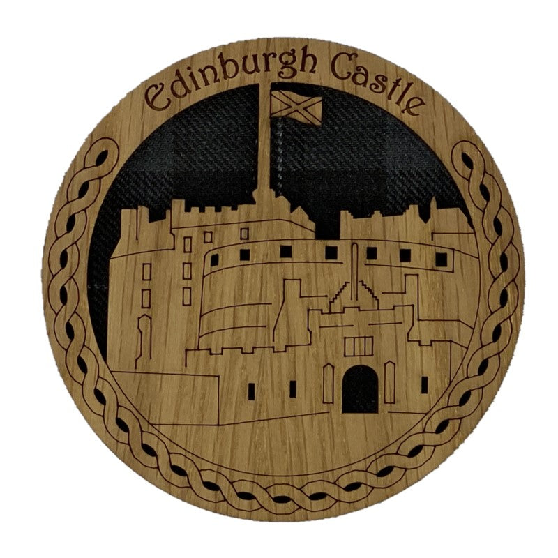 LT creations Edinburgh Castle Round Coaster New | Little Thistle ...